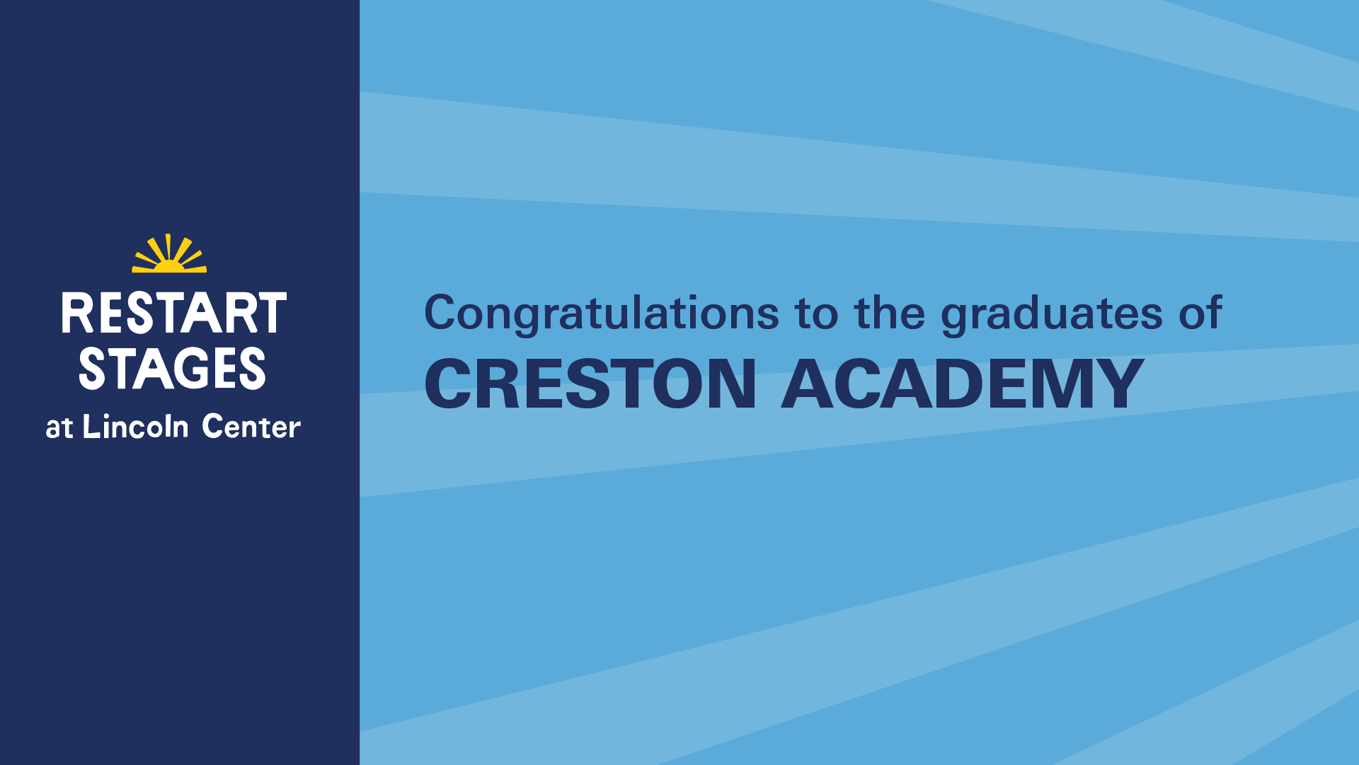 Creston Academy: Graduation Livestream · Lincoln Center